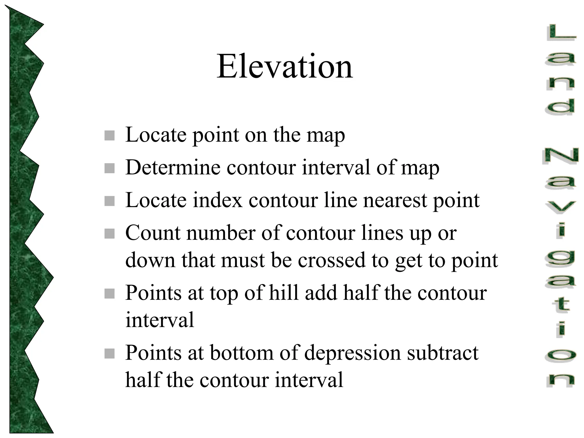 Land-Navigation army basic requirement maps | PPT