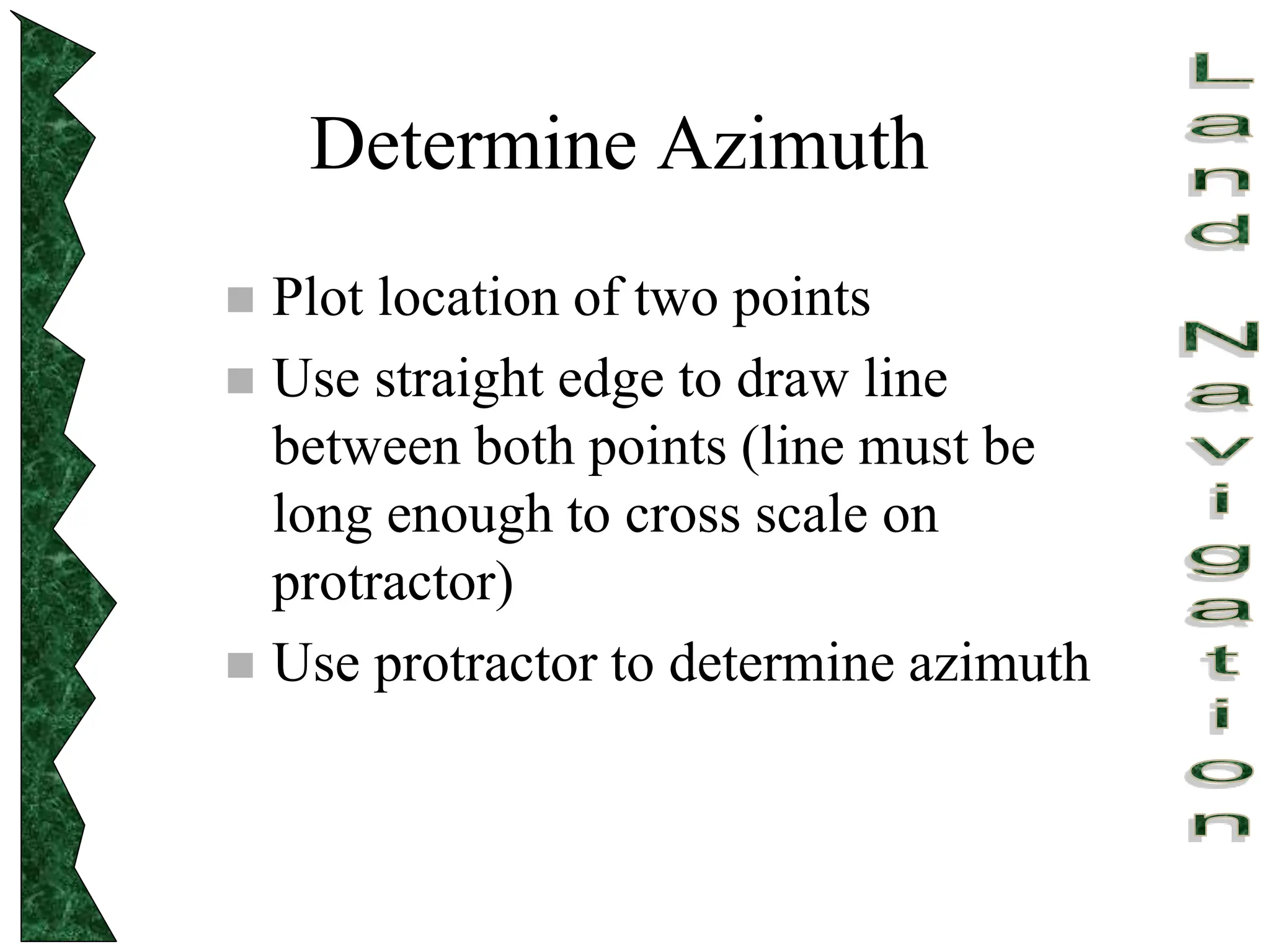 Land-Navigation army basic requirement maps | PPT