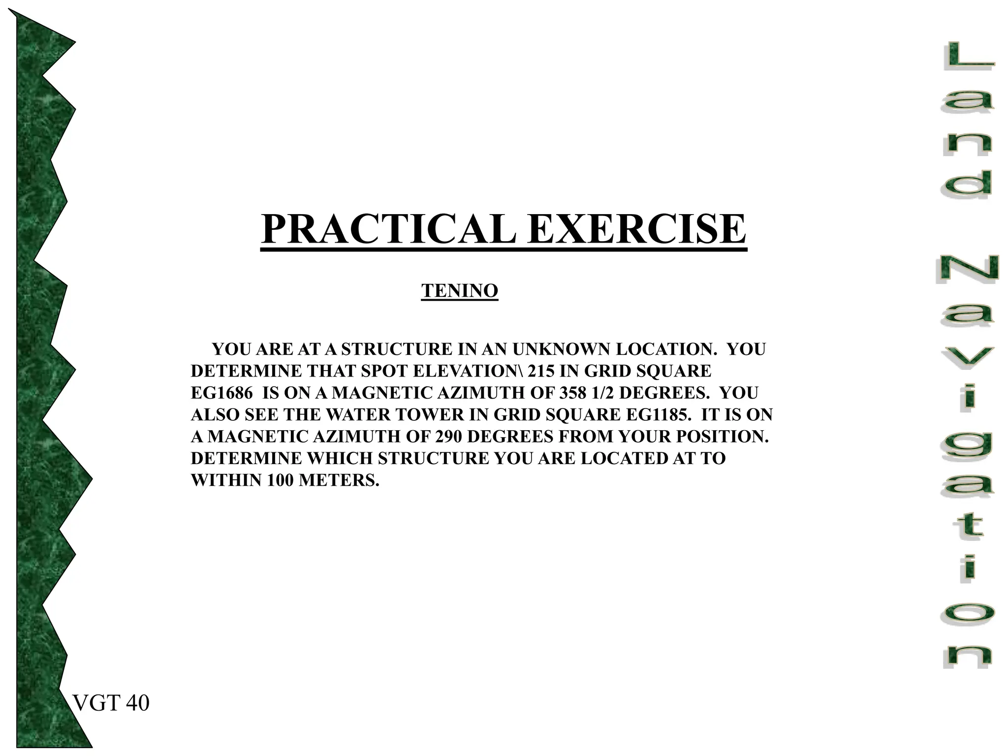 Land-Navigation army basic requirement maps | PPT