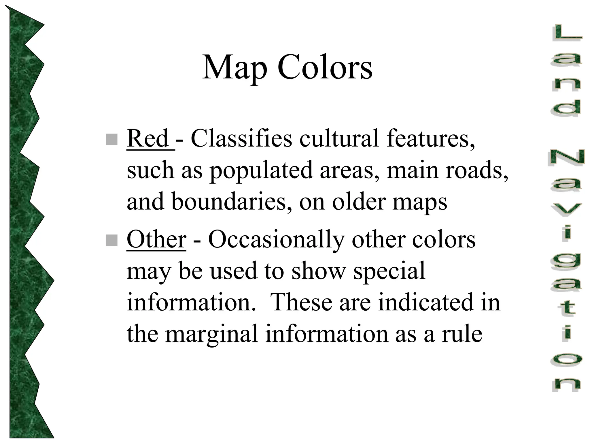 Land-Navigation army basic requirement maps | PPT