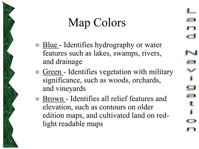 Land-Navigation army basic requirement maps | PPT | Geography | Science