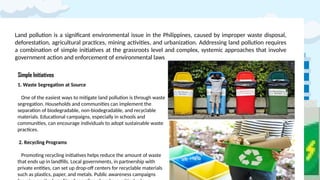 LAND-POLLUTION,Sources cause and Effects | PPT
