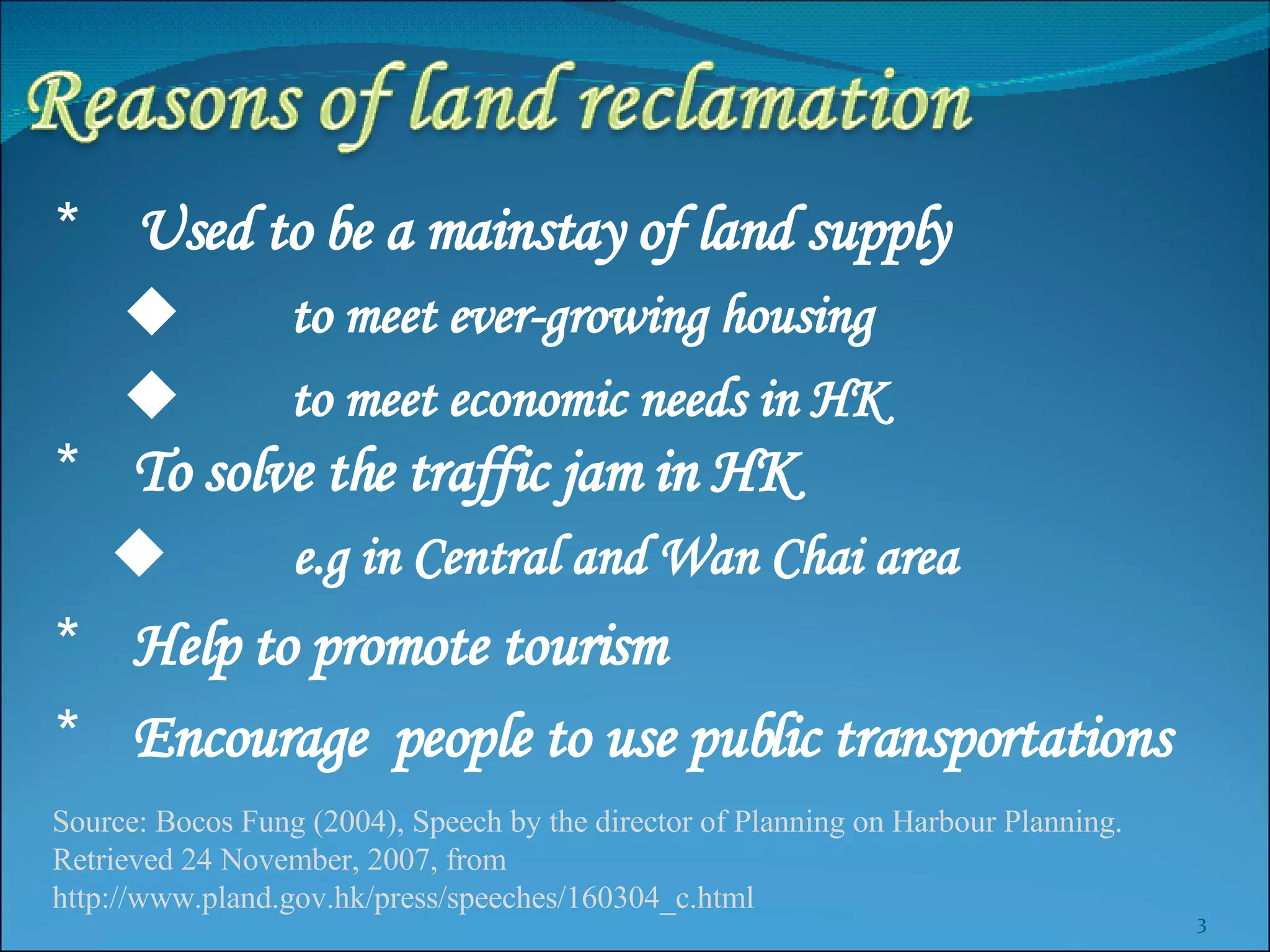Land Reclamation In Hong Kong (Especially In | PPT