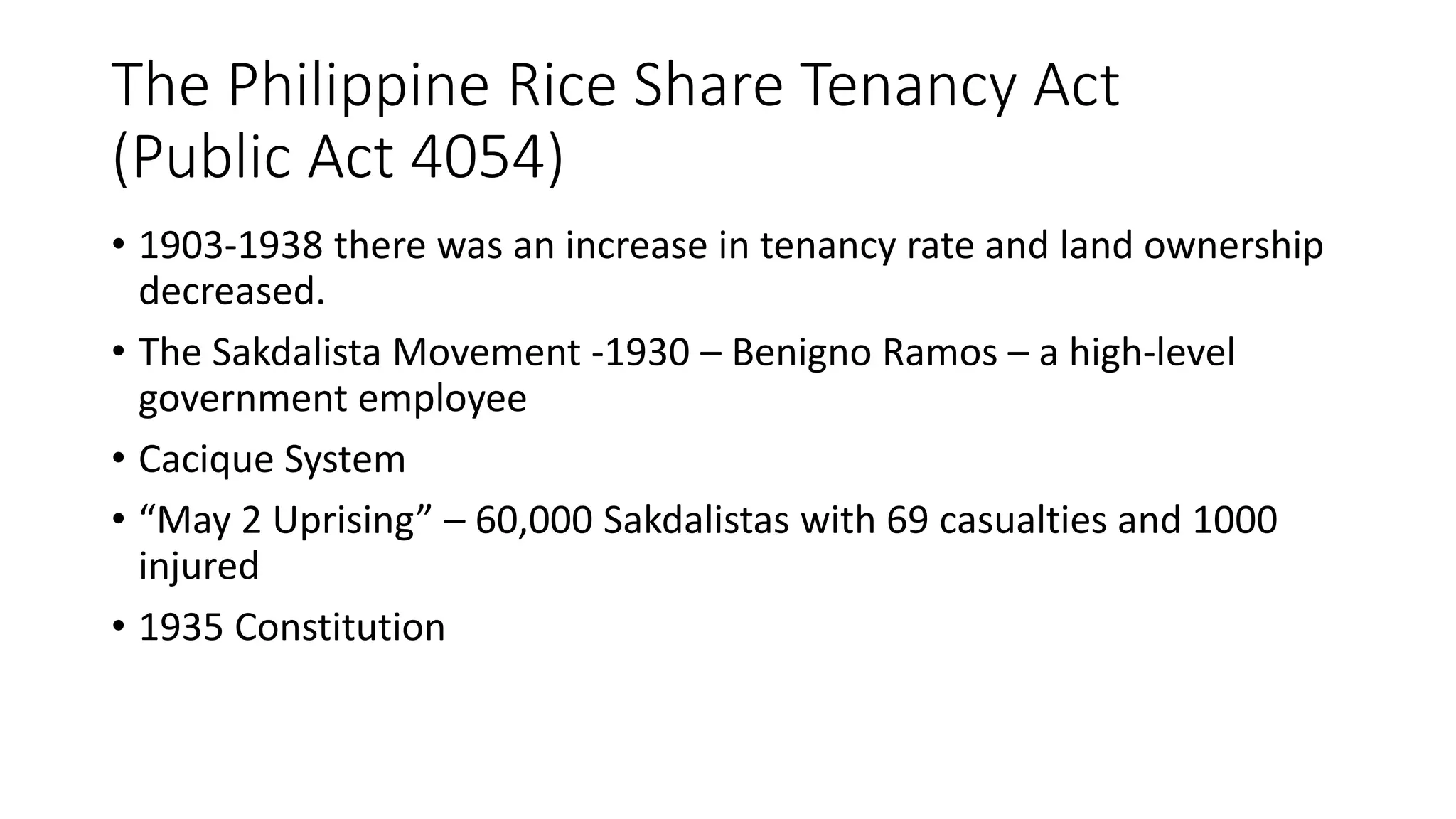Land-Reform-in-the-Philippines Philippine History | PPTX