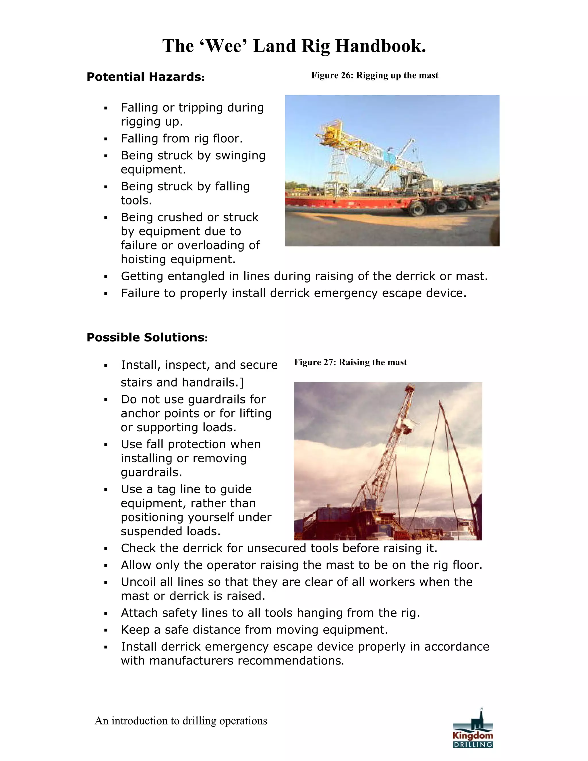 Land rig handbook | PDF
