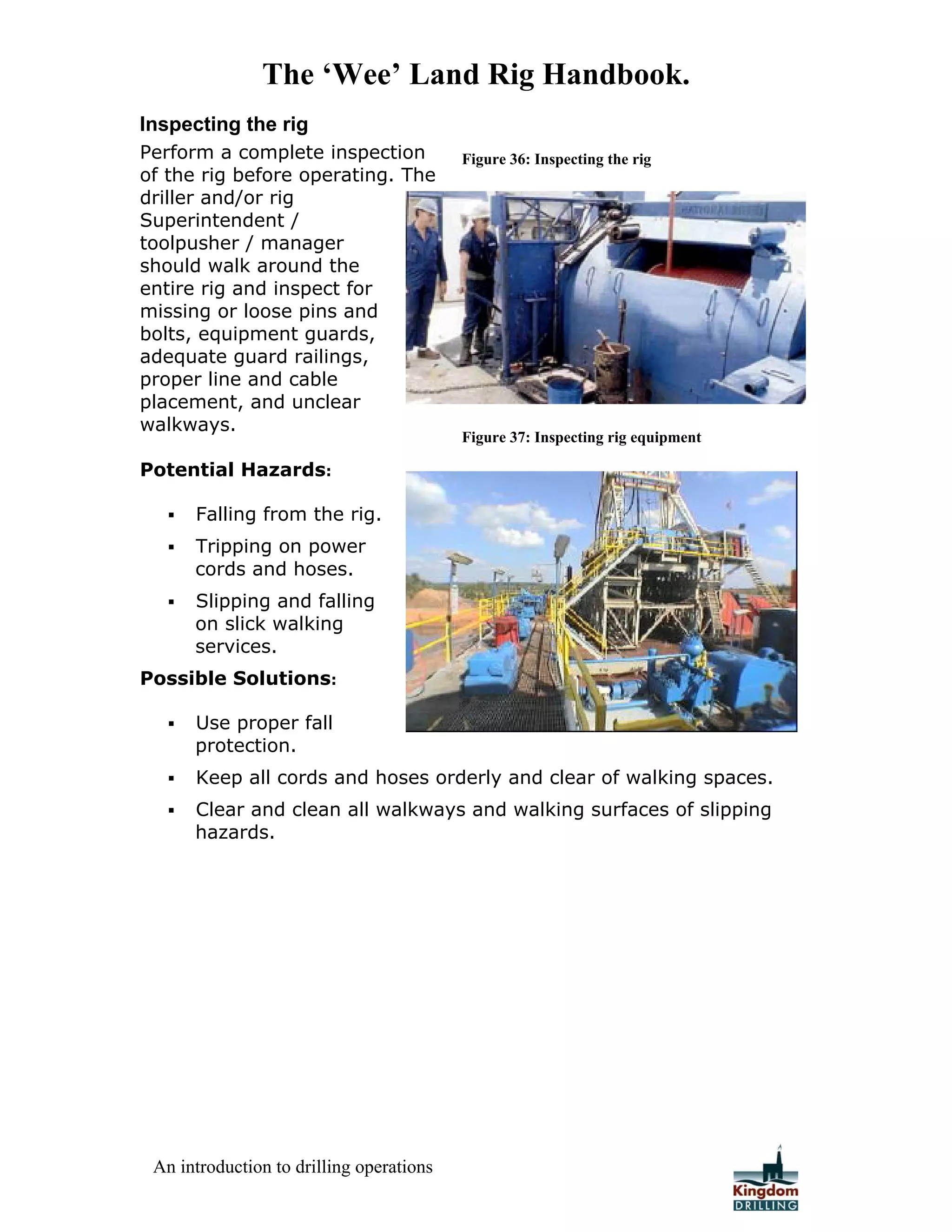 Land rig handbook | PDF