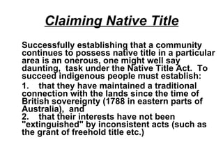 Land Rights Summary | PPT