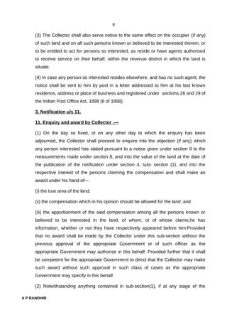 Land acquisition act Judgment | PDF