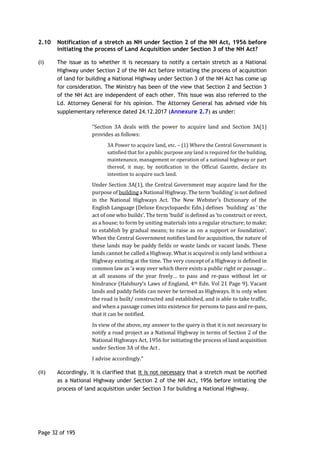 Land acquisition for NH under the NH act, 1956 | PDF