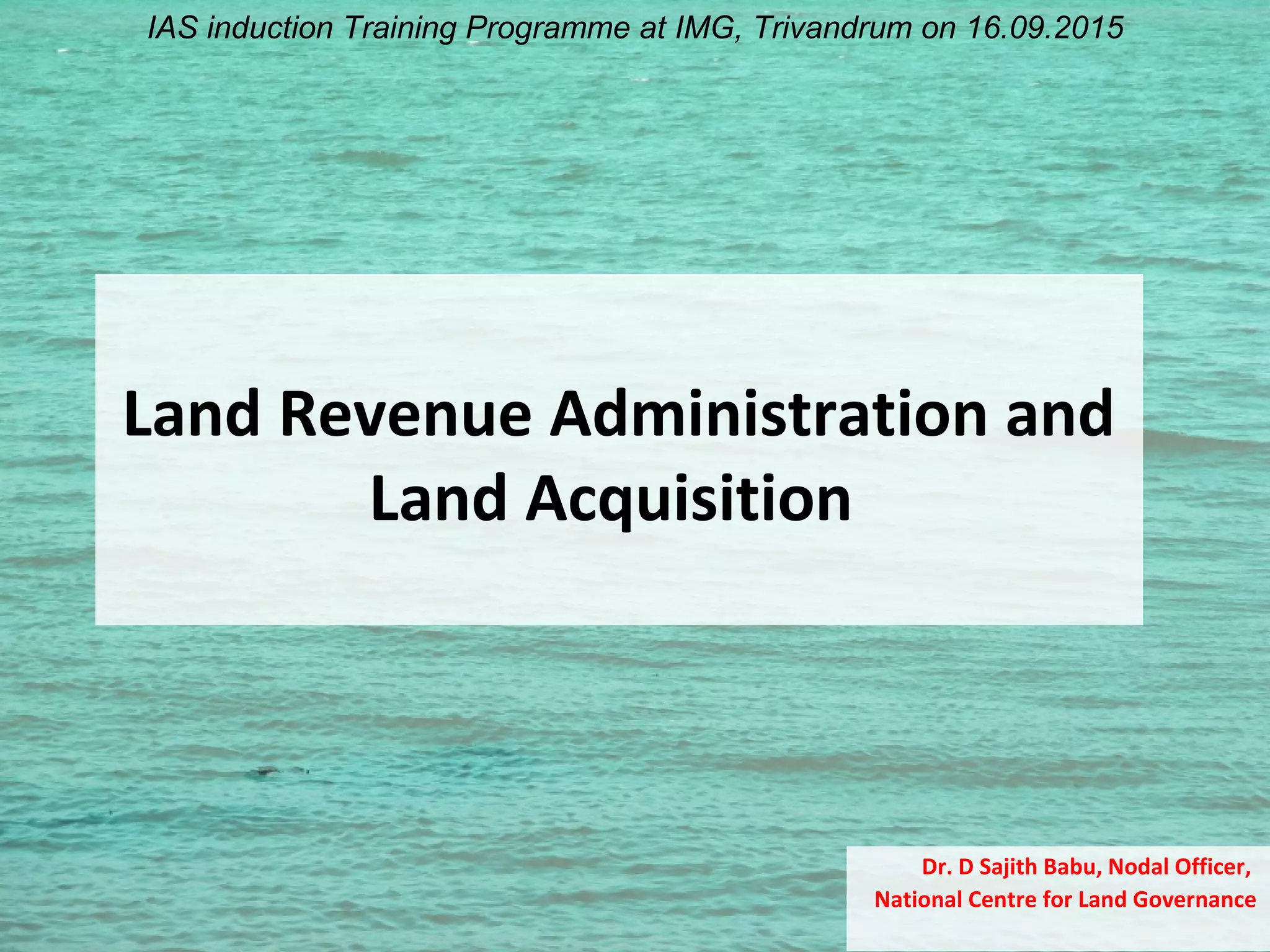 Land administration part ii | PPT