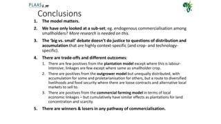 Land and agricultural commercialisation conclusion | PPTX