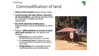 Land and agricultural commercialisation conclusion | PPTX