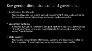 Land and Gender Project | PPT