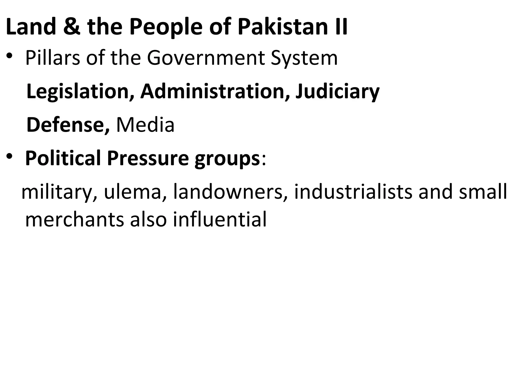 Land and people of pakistan | PPT