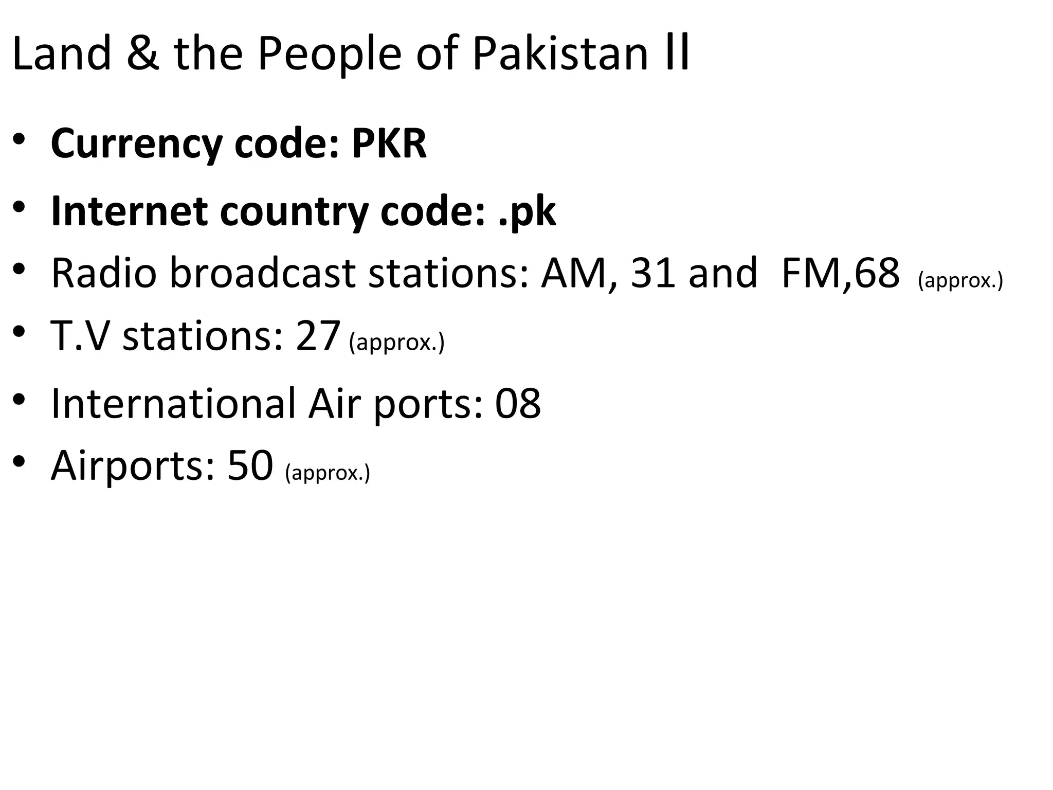 Land and people of pakistan | PPT