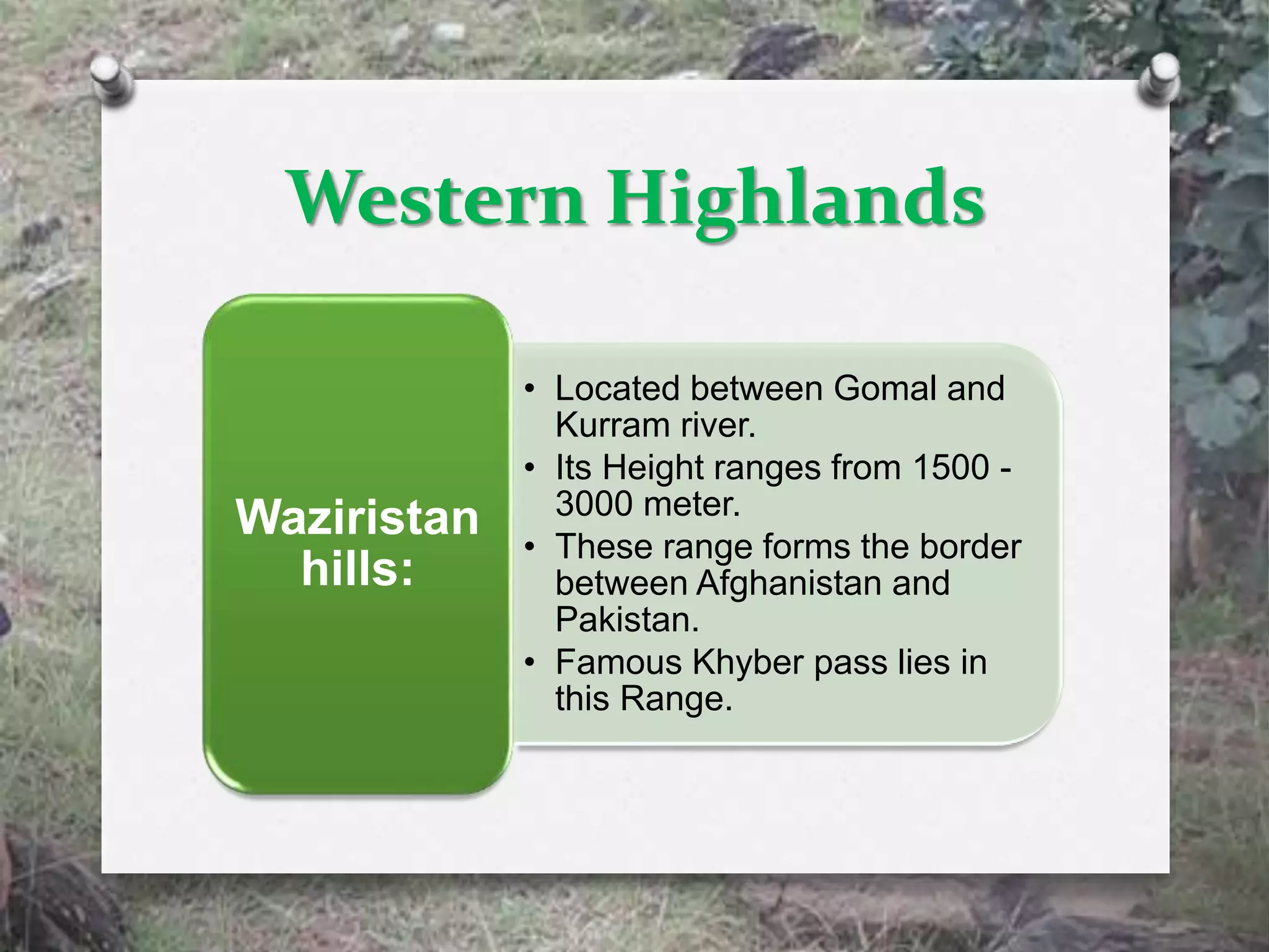 Land and physical features of pakistan | PPTX