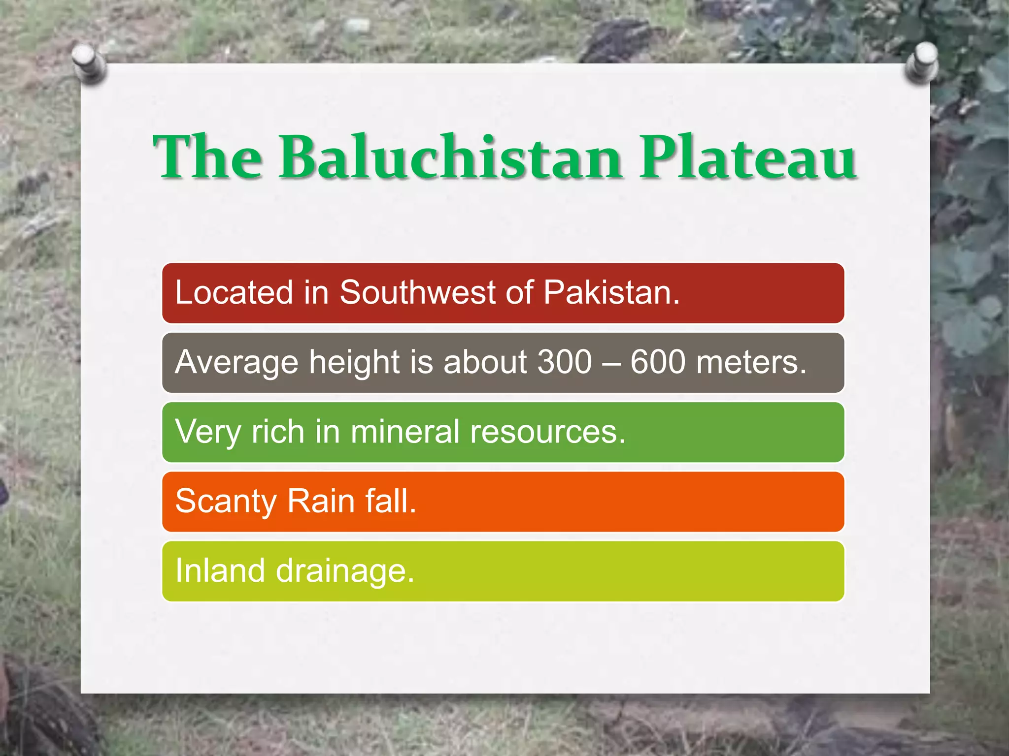 Land and physical features of pakistan | PPTX
