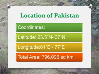 Land and physical features of pakistan | PPTX