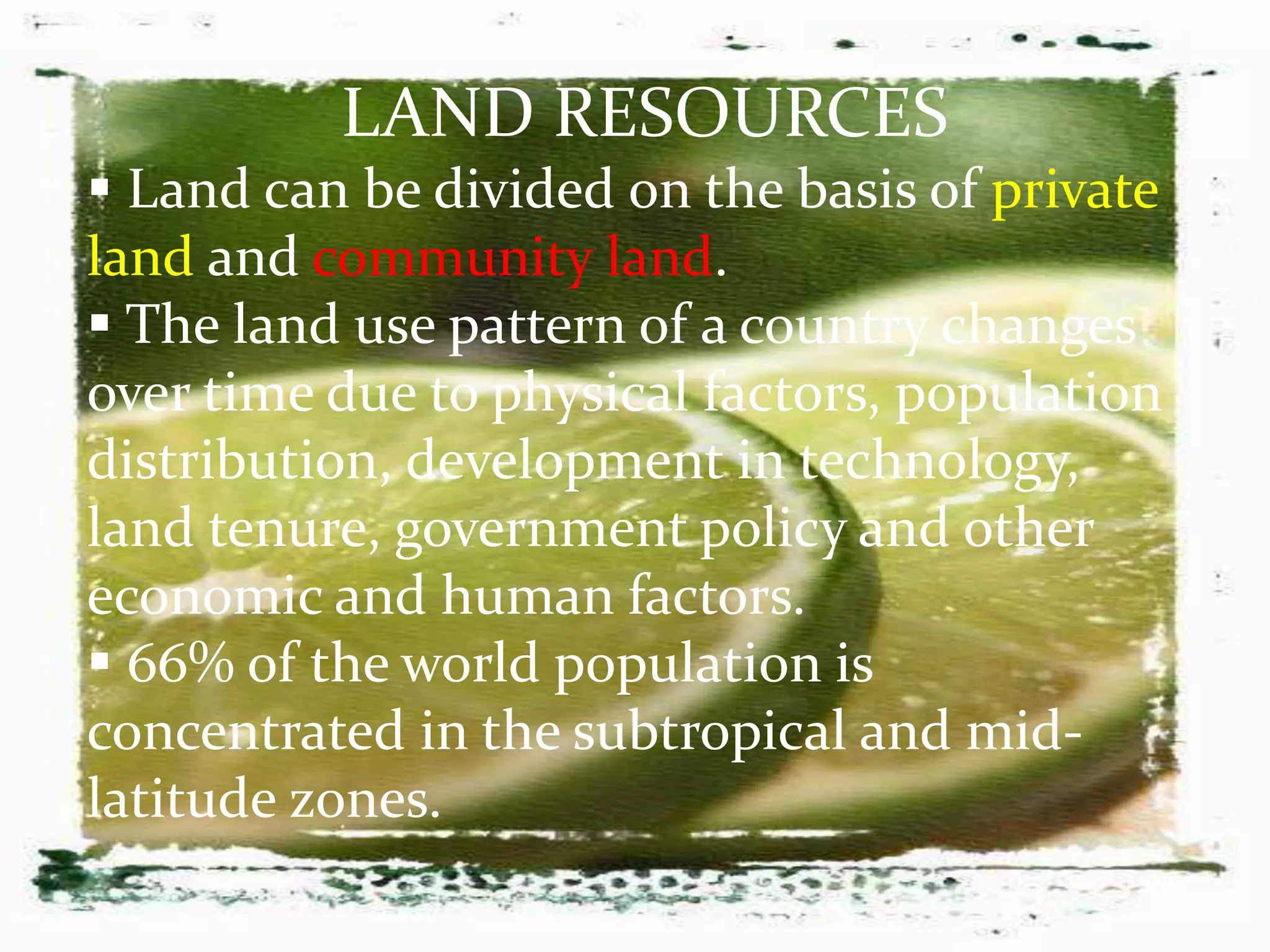 Land and soil | PPTX