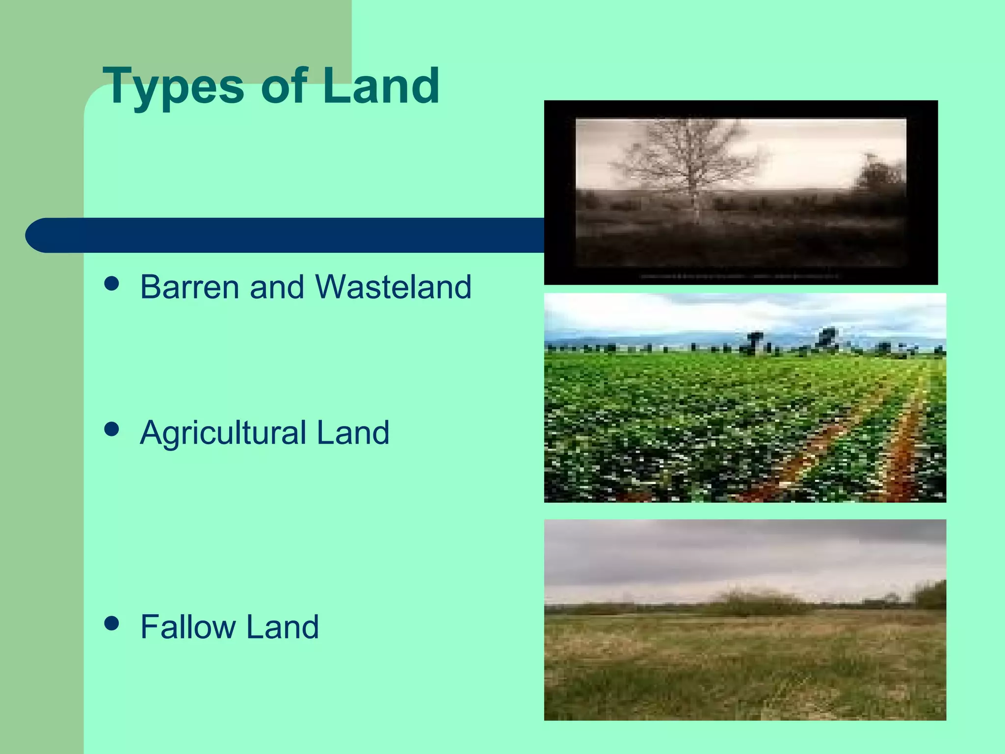 Land and soil resources | PPT