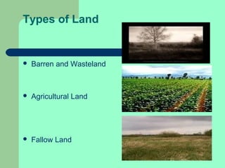 Land and soil resources | PPT