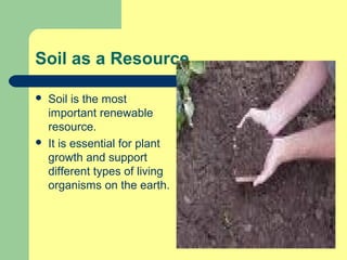 Land and soil resources | PPT