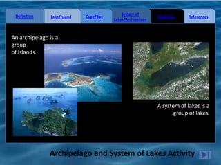 Land and water forms lesson | PPTX