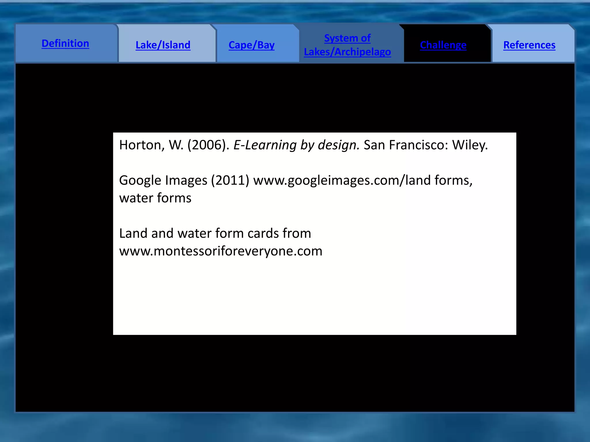 Land and water forms lesson | PPTX