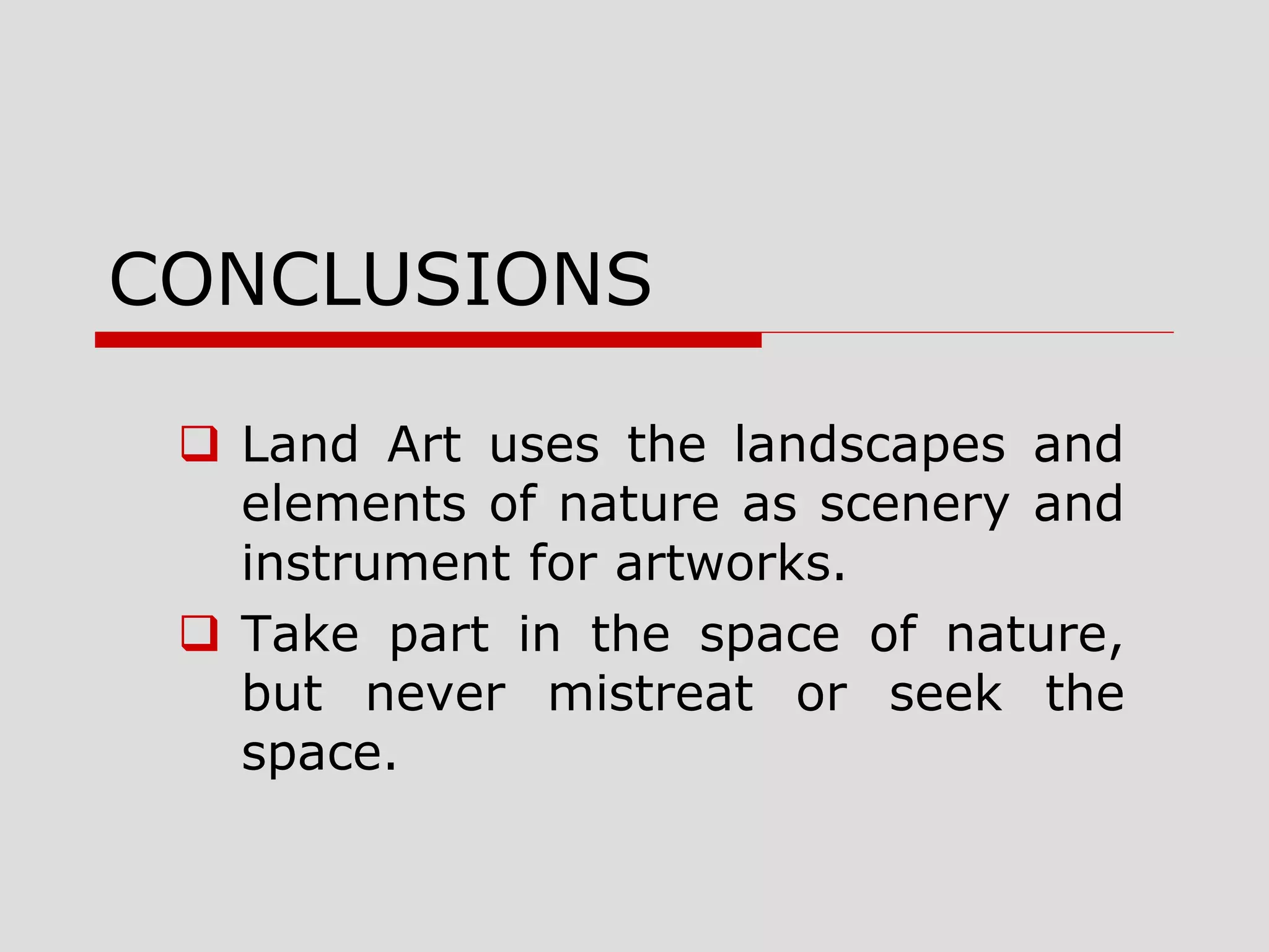 RUIZ BAÑON, Maria Luz. LAND ART. 2ND SCULPTURE 14/15 | PPTX | Geology ...