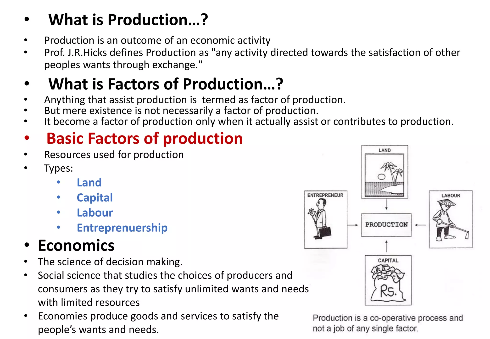 Land as a factor of production | PDF