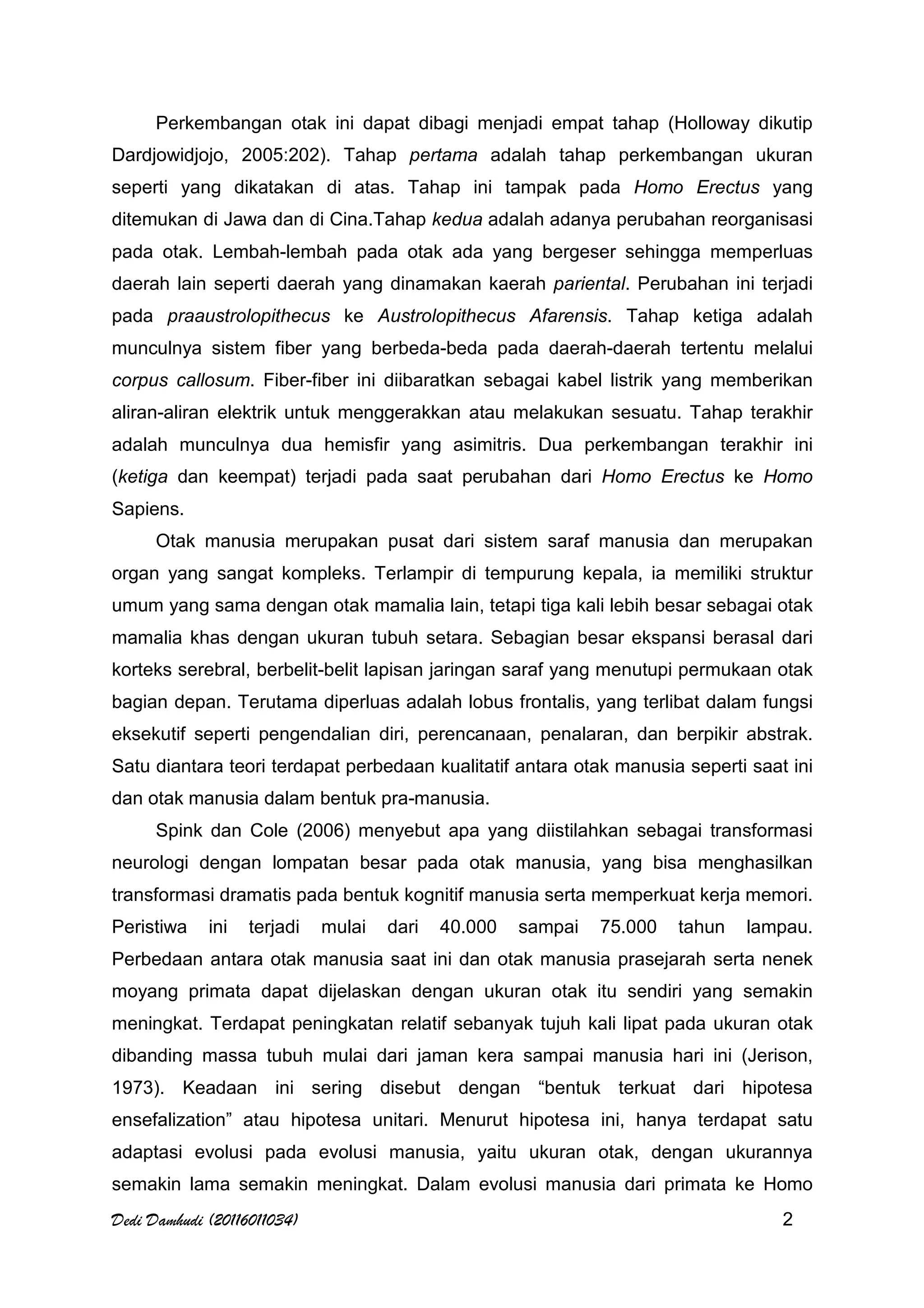 Landasan neurologis pada bahasa | PDF