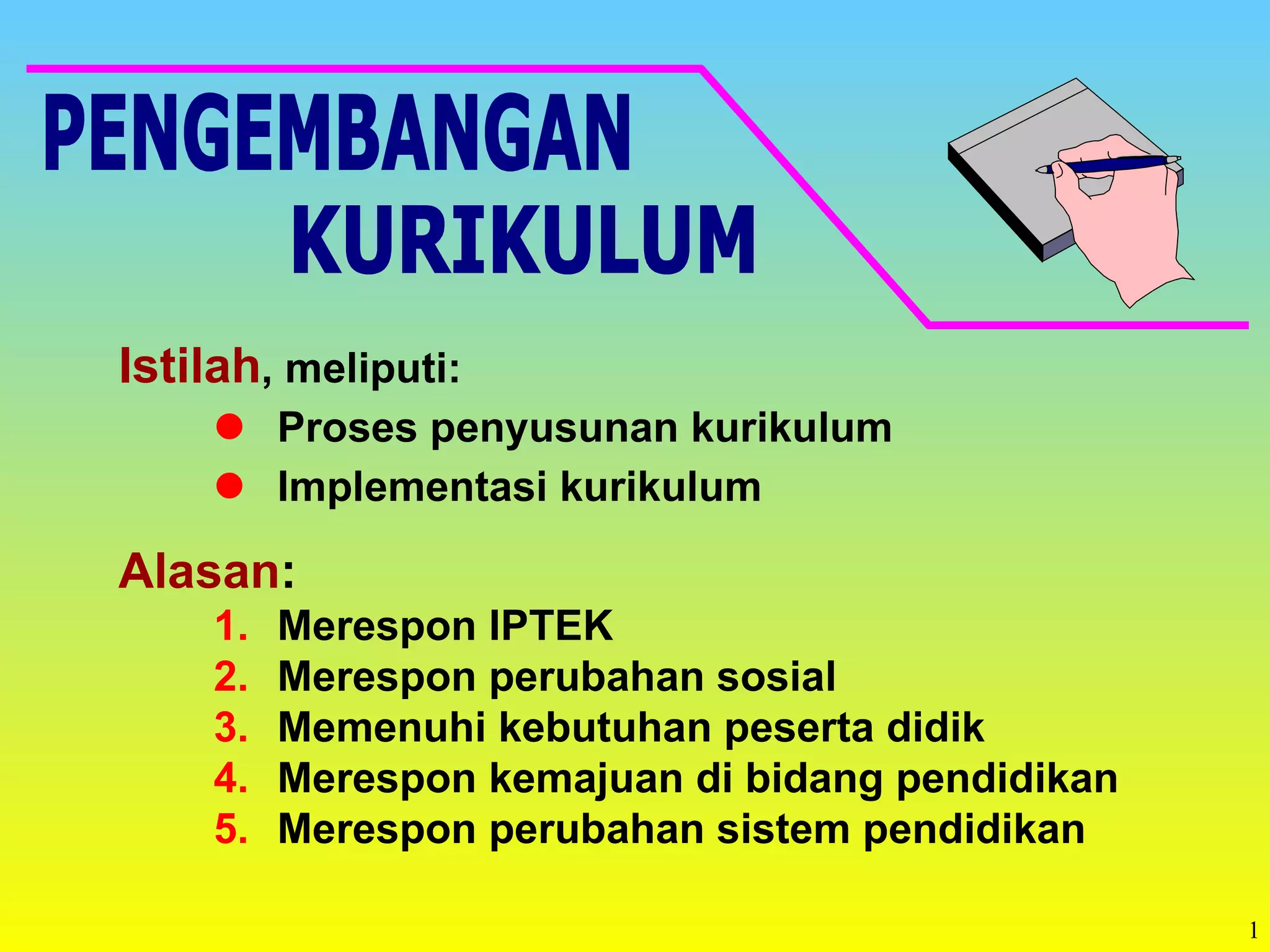 Landasan Pengembangan Kurikulum | PPT