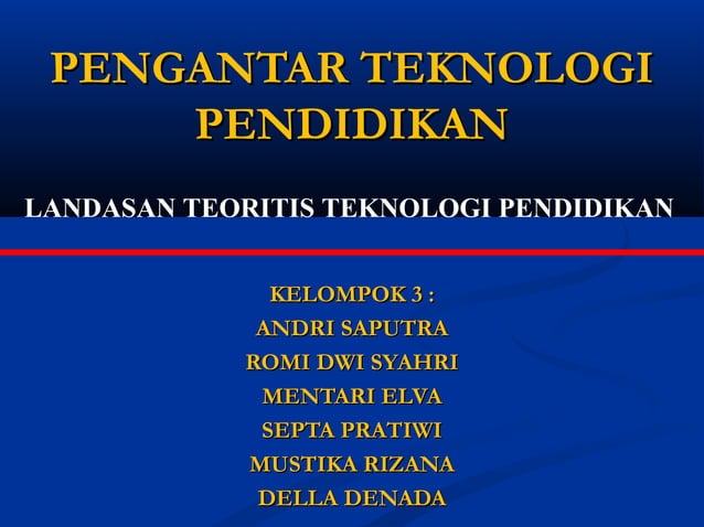 Landasan teori | PPT