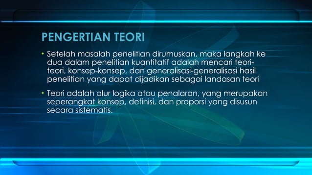 Teknik membuat landasan teori pada karya tulis ilmiah | PPTX