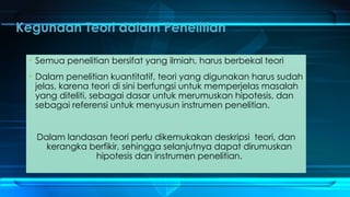 Teknik membuat landasan teori pada karya tulis ilmiah | PPTX