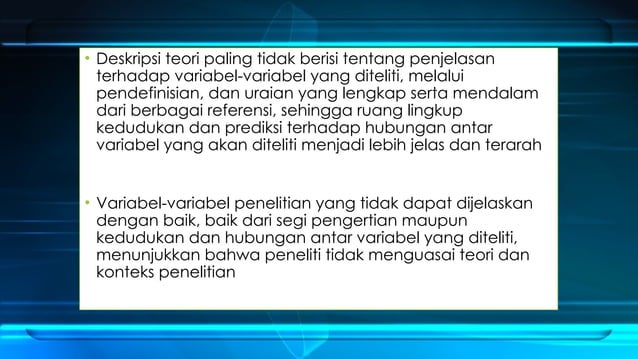 Teknik membuat landasan teori pada karya tulis ilmiah | PPTX