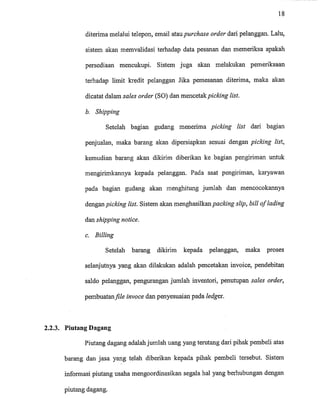 Landasan teori sia ii | PDF