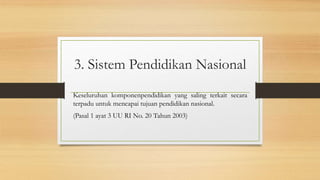 Landasa yuridis pendidikan | PPTX