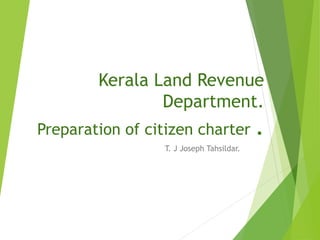 citizen charter for kerala revenue office-2 | PPTX