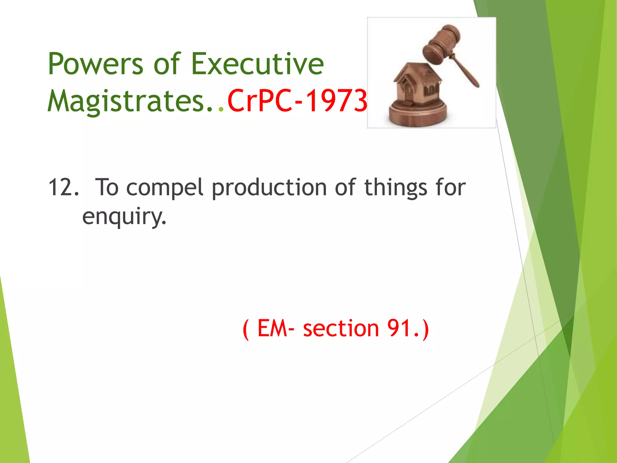Duties and Responsibilities Of Executive Magistrates- PPT from James ...