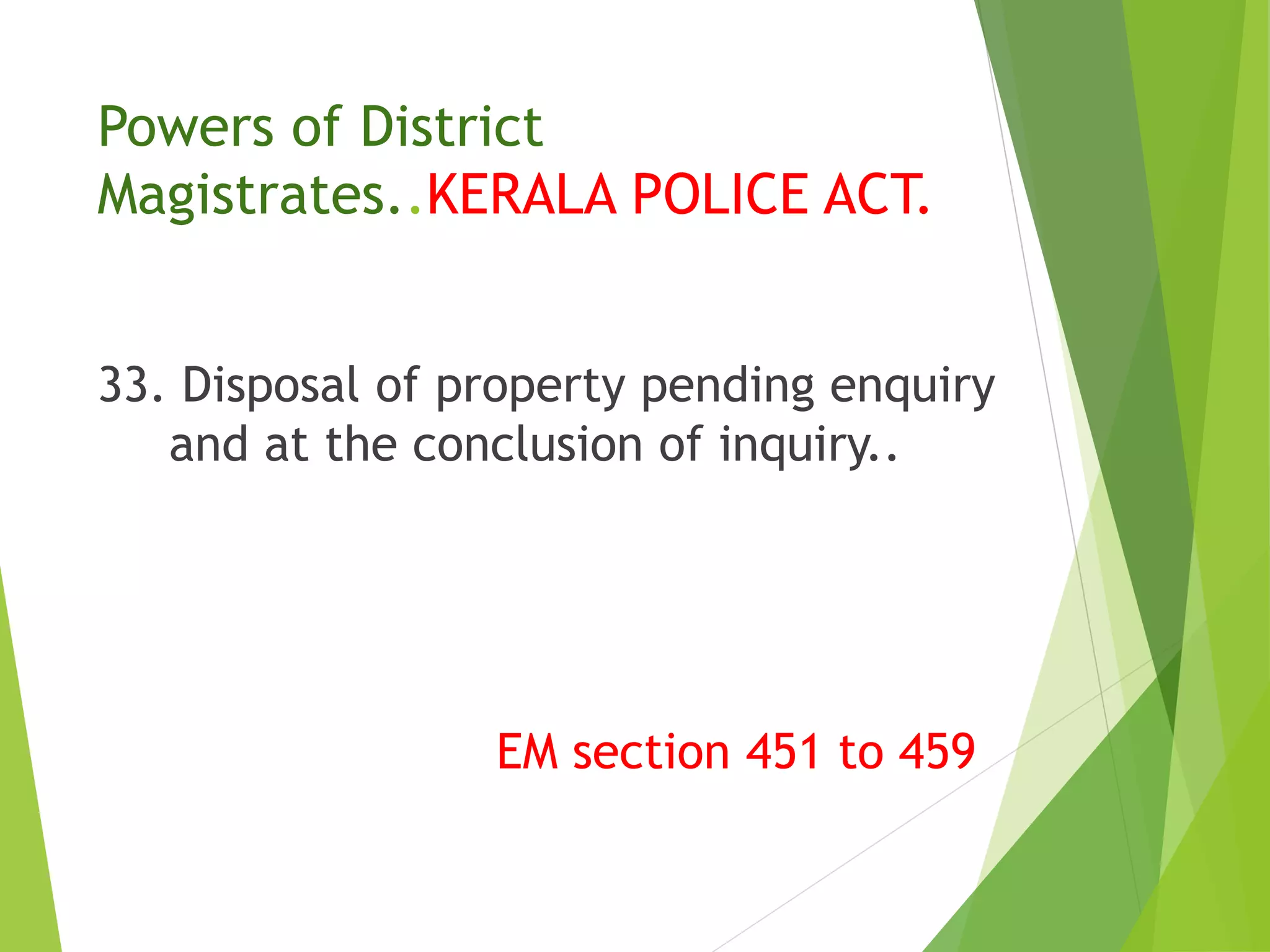 Duties and Responsibilities Of Executive Magistrates- PPT from James ...