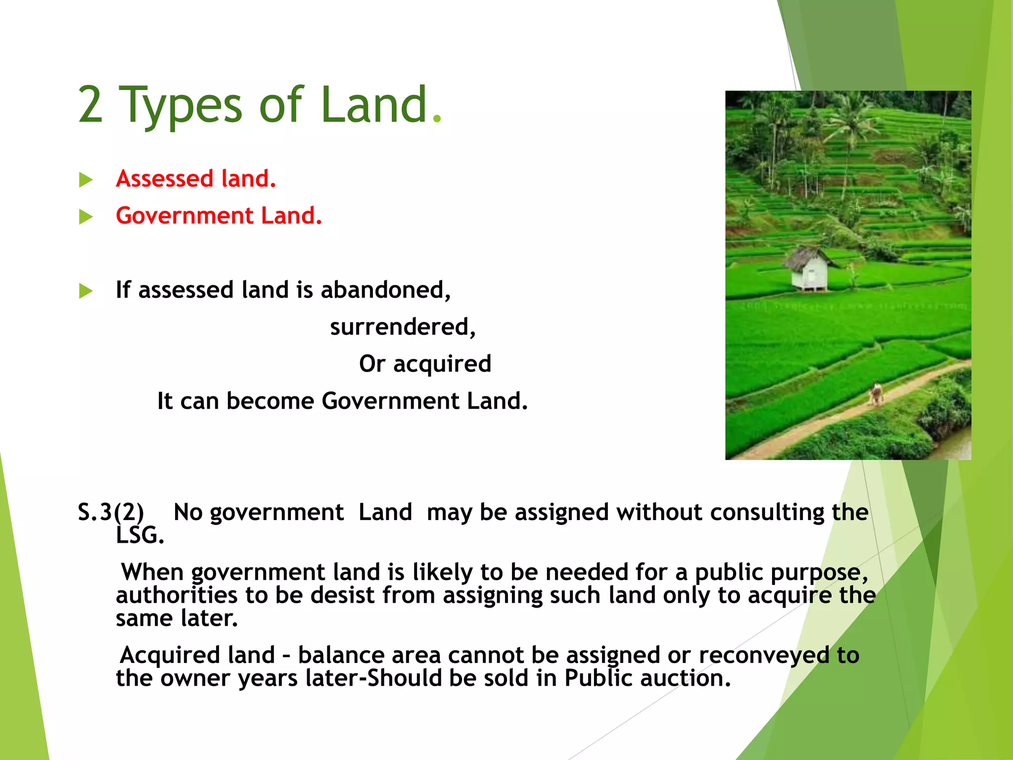 Kerala Land assignment procedures- Kerala Land assignment Act - Bhoomi ...