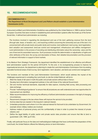 Land Audit Report | PDF | Agriculture | Industries