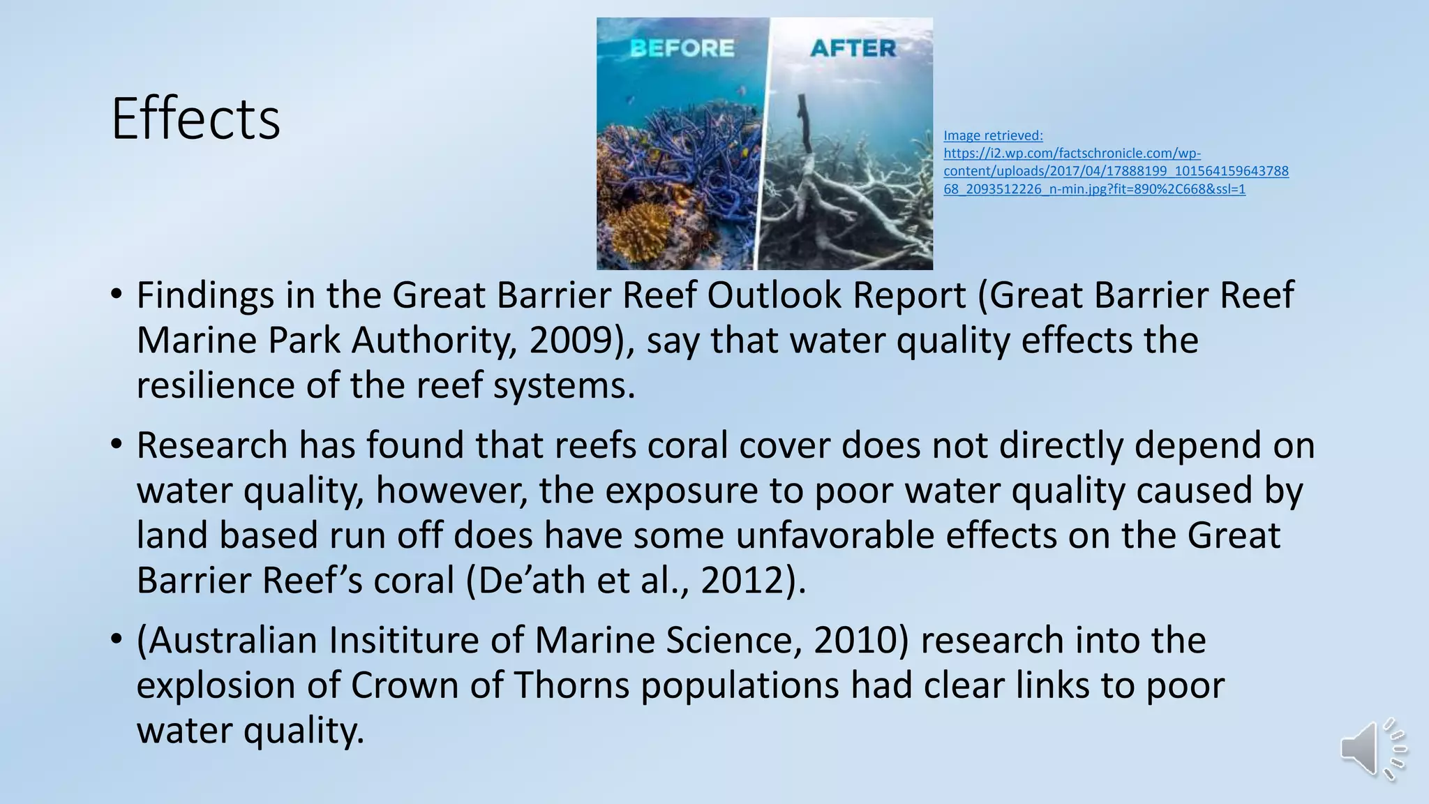 EDC171 Landbased runoff and the great barrier reef | PPT