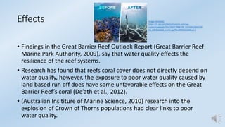 EDC171 Landbased runoff and the great barrier reef | PPTX