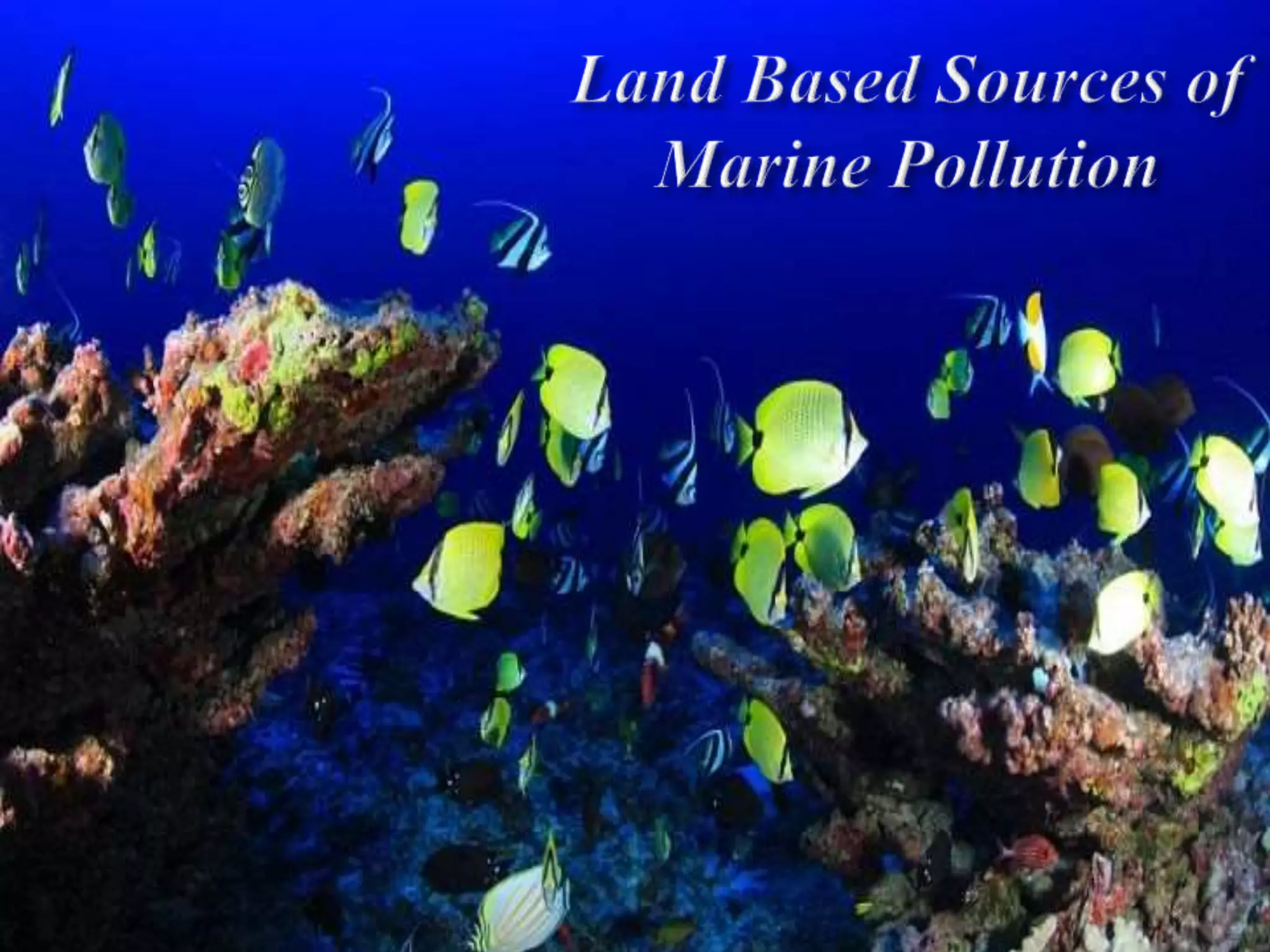 Land based sources of marine pollution | PPTX