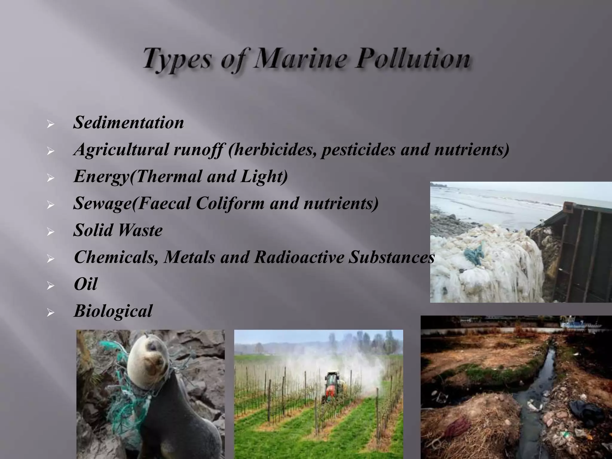 Land based sources of marine pollution | PPTX