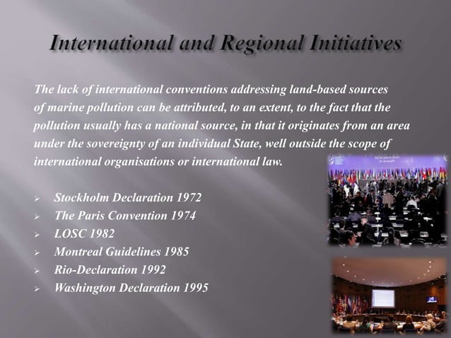 Land based sources of marine pollution | PPTX