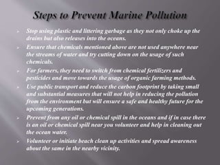 Land based sources of marine pollution | PPTX
