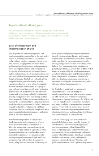 Land biodiversity and_extractive_industries_in_southern_africa_1_0 | PDF | Environmental ...